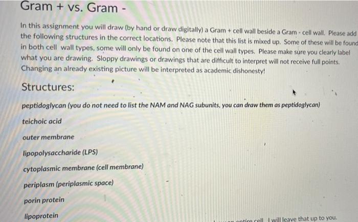 Solved Gram+vs. Gram - In this assignment you will draw (by | Chegg.com