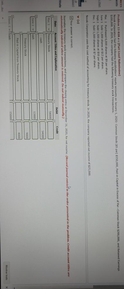 Solved RCES ents Problem 13-02A a-c (Part Level Submission) | Chegg.com