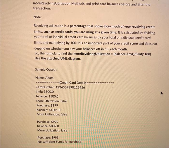 Solved Create following classes as per blueprint. Create a | Chegg.com