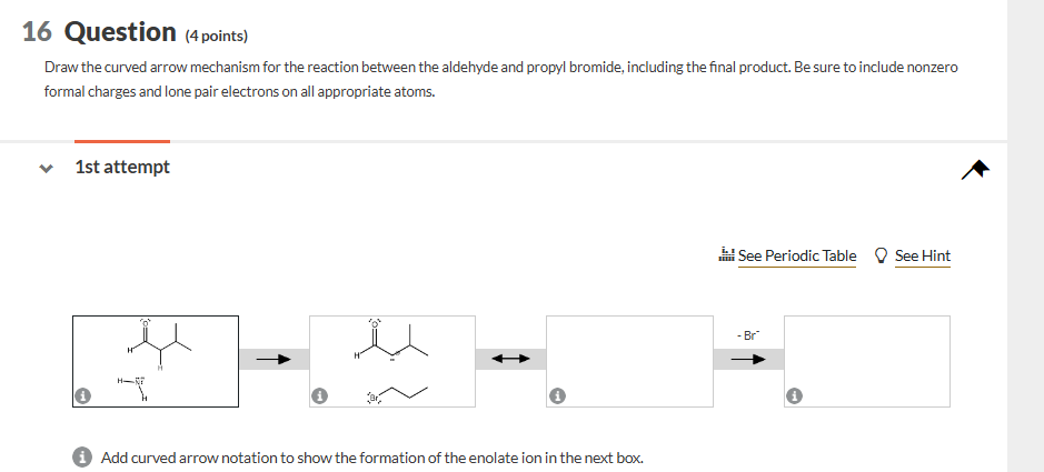 Solved 16 ﻿Question (4points)Draw the curved arrow mechanism | Chegg.com