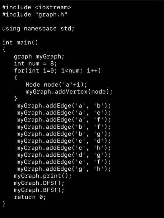 Solved Graph traversal is a very important algorithm to go | Chegg.com