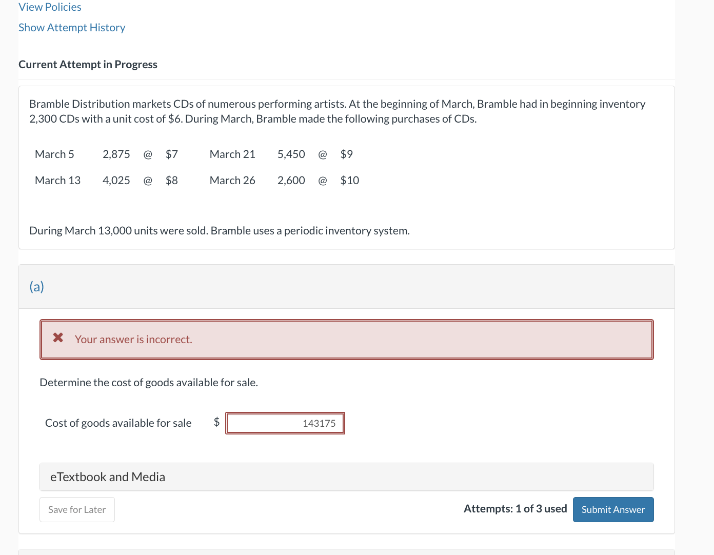 Solved Current Attempt in Progress Bramble Distribution | Chegg.com