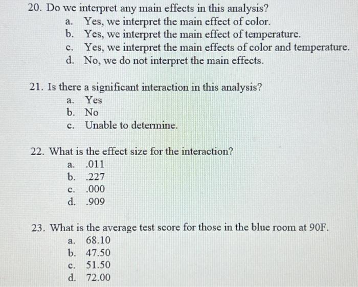 Solved Descriptive Statistics Tests of Between-Subjects | Chegg.com