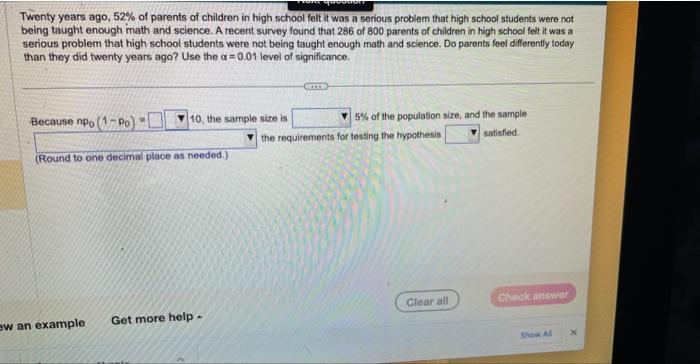 Solved In a previous poll, 29% of adults with children under | Chegg.com