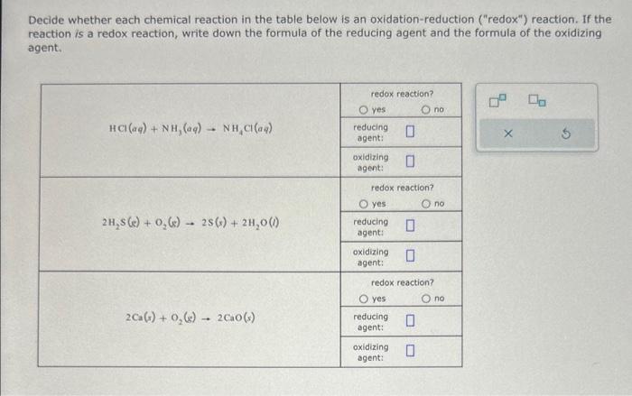 Solved Classify Each Chemical Reaction Decide Whether Each