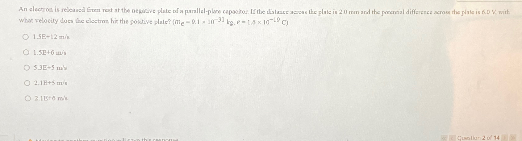 Solved An electron is released from rest at the negative | Chegg.com