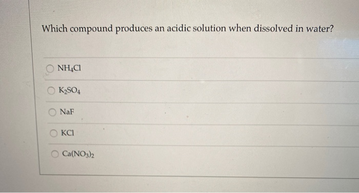 Solved Which one of the compounds below is most likely to be | Chegg.com