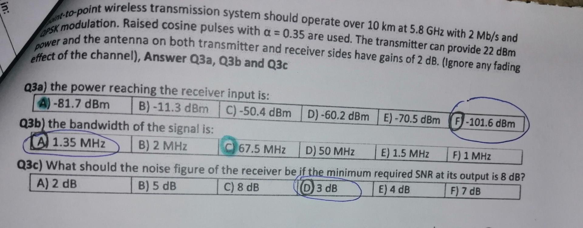 Solved Q1) For questions Qla, Q1b and Qic choose the correct | Chegg.com