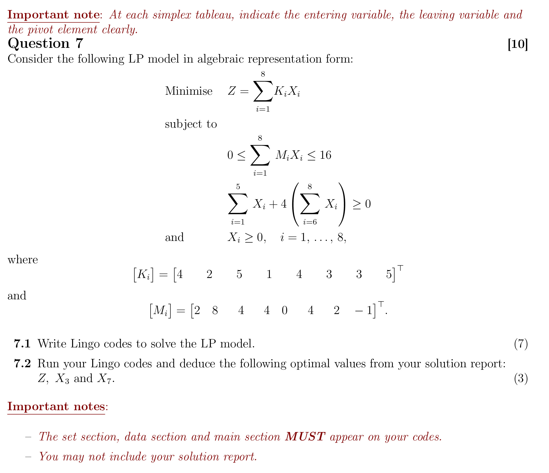 Solved 7.2 ﻿Run your Lingo codes and deduce the following | Chegg.com