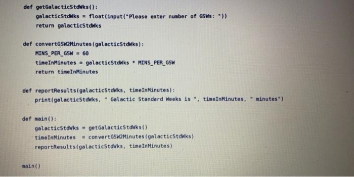 Solved a Develop a modular Python program for the unit | Chegg.com