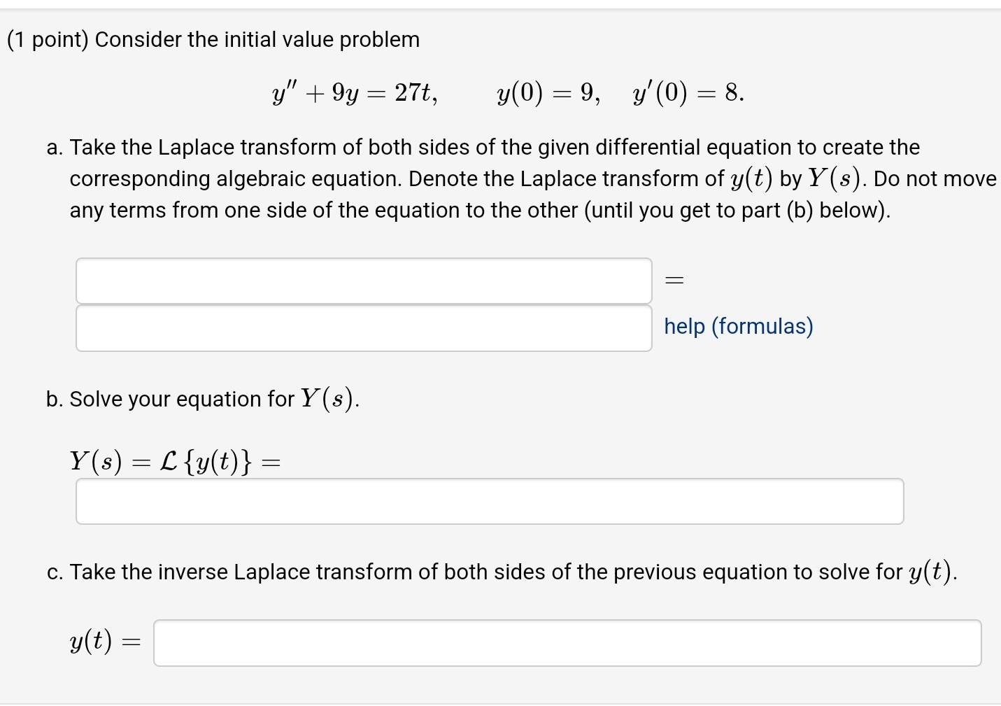 Solved Consider the initial value problem y^ prime prime | Chegg.com