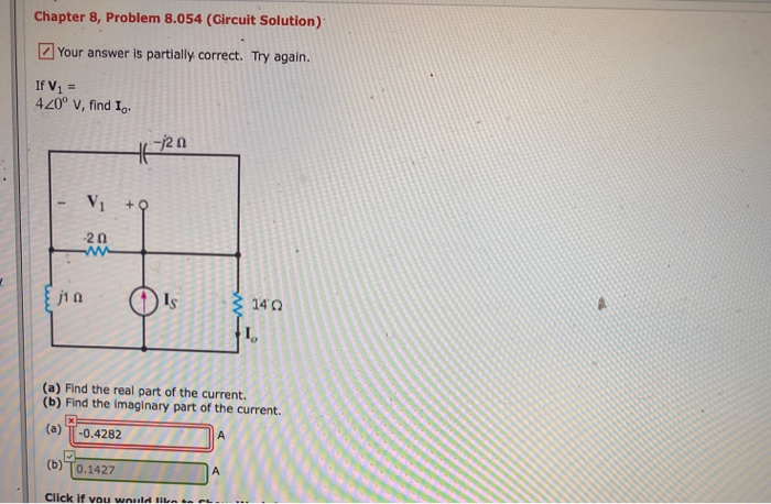 Solved Chapter 8, Problem 8.054 (Gircuit Solution) Your | Chegg.com