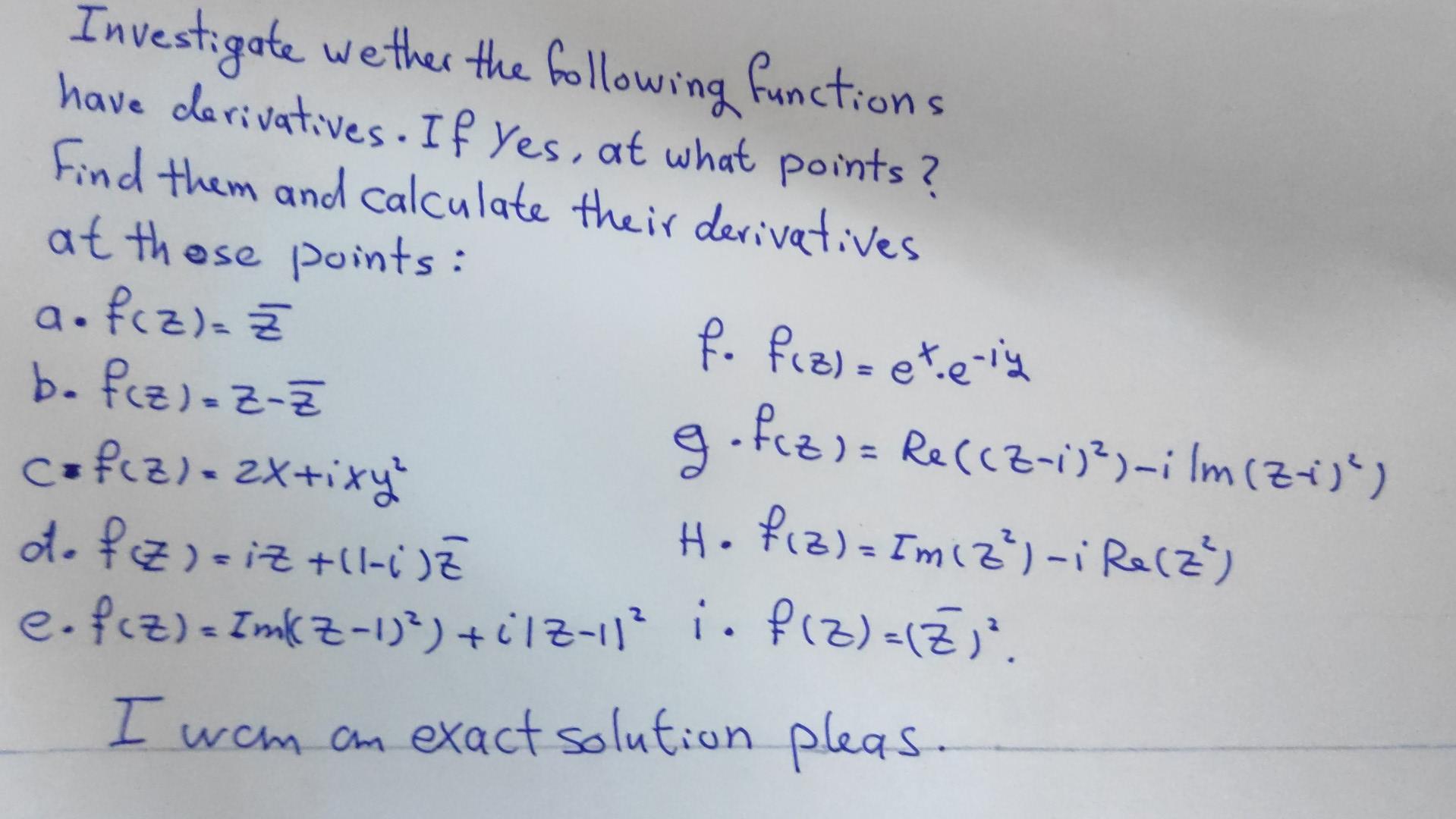 Solved Investigate wether the following functions have | Chegg.com