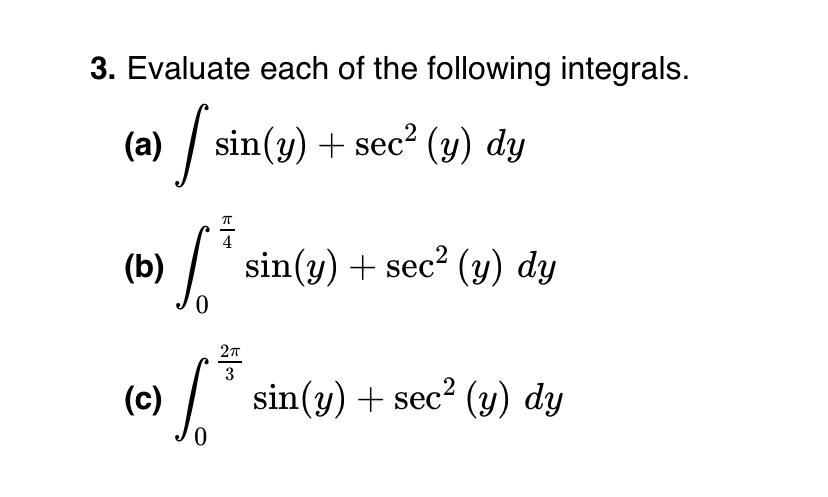 Solved Evaluate each of the following | Chegg.com
