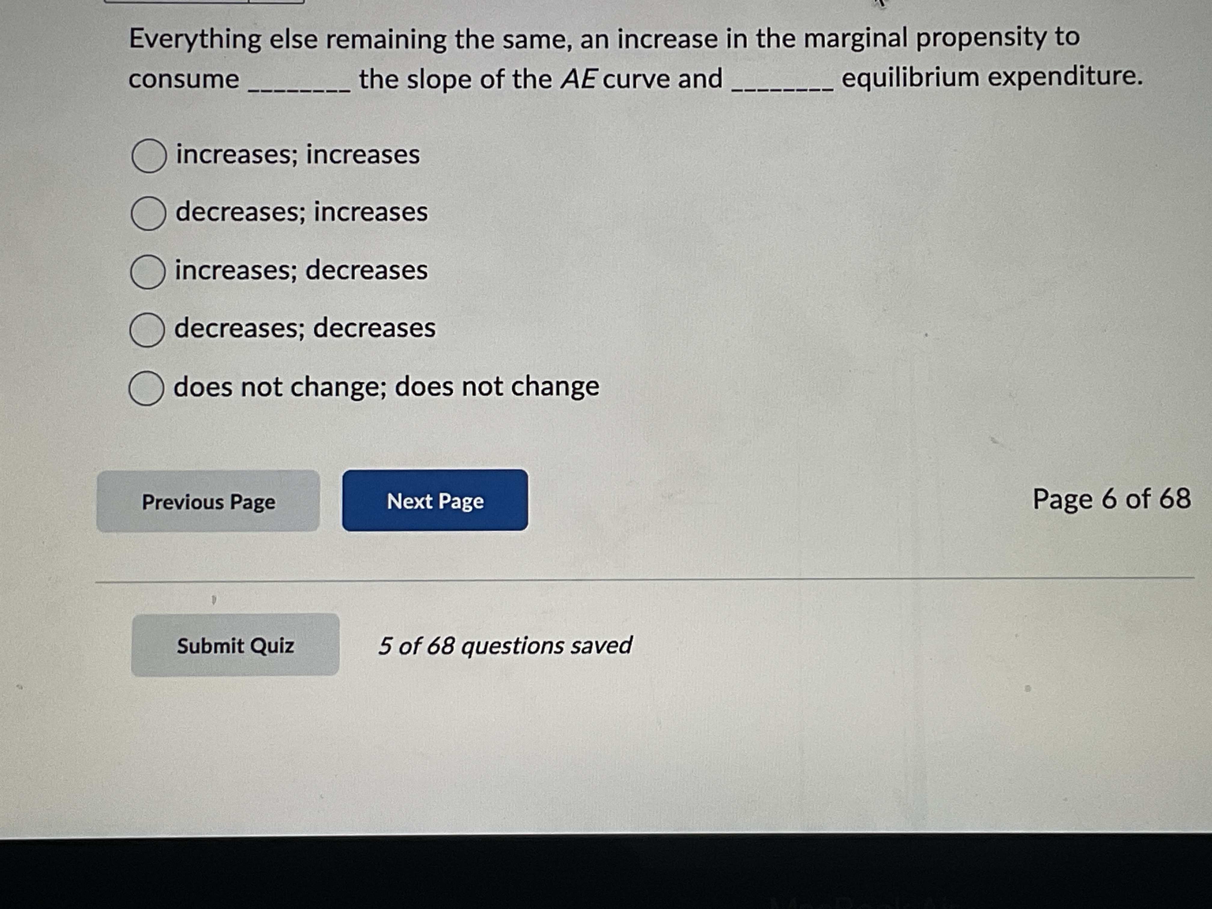 Solved Everything else remaining the same, an increase in | Chegg.com