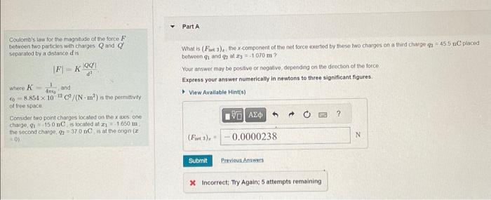 Solved What is (Fnet )2, the x-component of the net force | Chegg.com