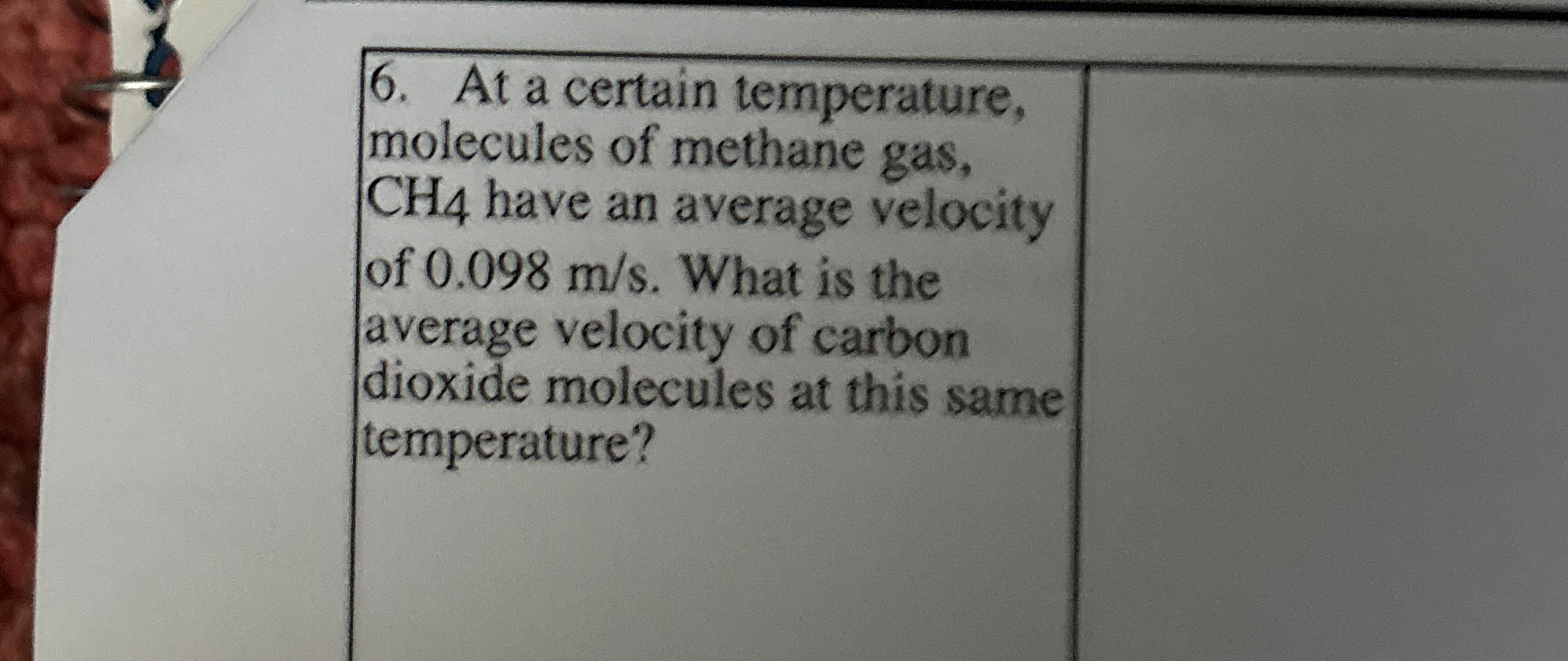 High Quality SOLUTION At a certain temperature, molecules of methane gas, | Chegg.com