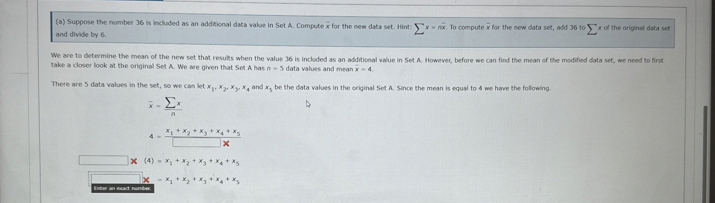 Solved and divide by 6 . ﻿take a closer look at the original | Chegg.com