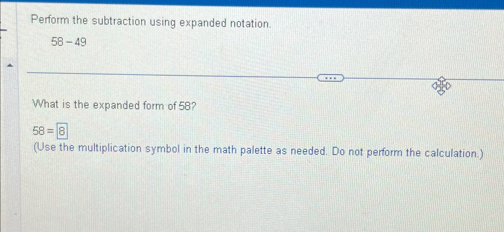 Solved Perform the subtraction using expanded | Chegg.com