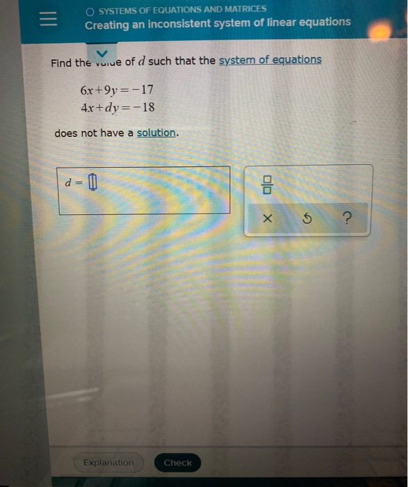 Solved O SYSTEMS OF EQUATIONS AND MATRICES Creating an | Chegg.com