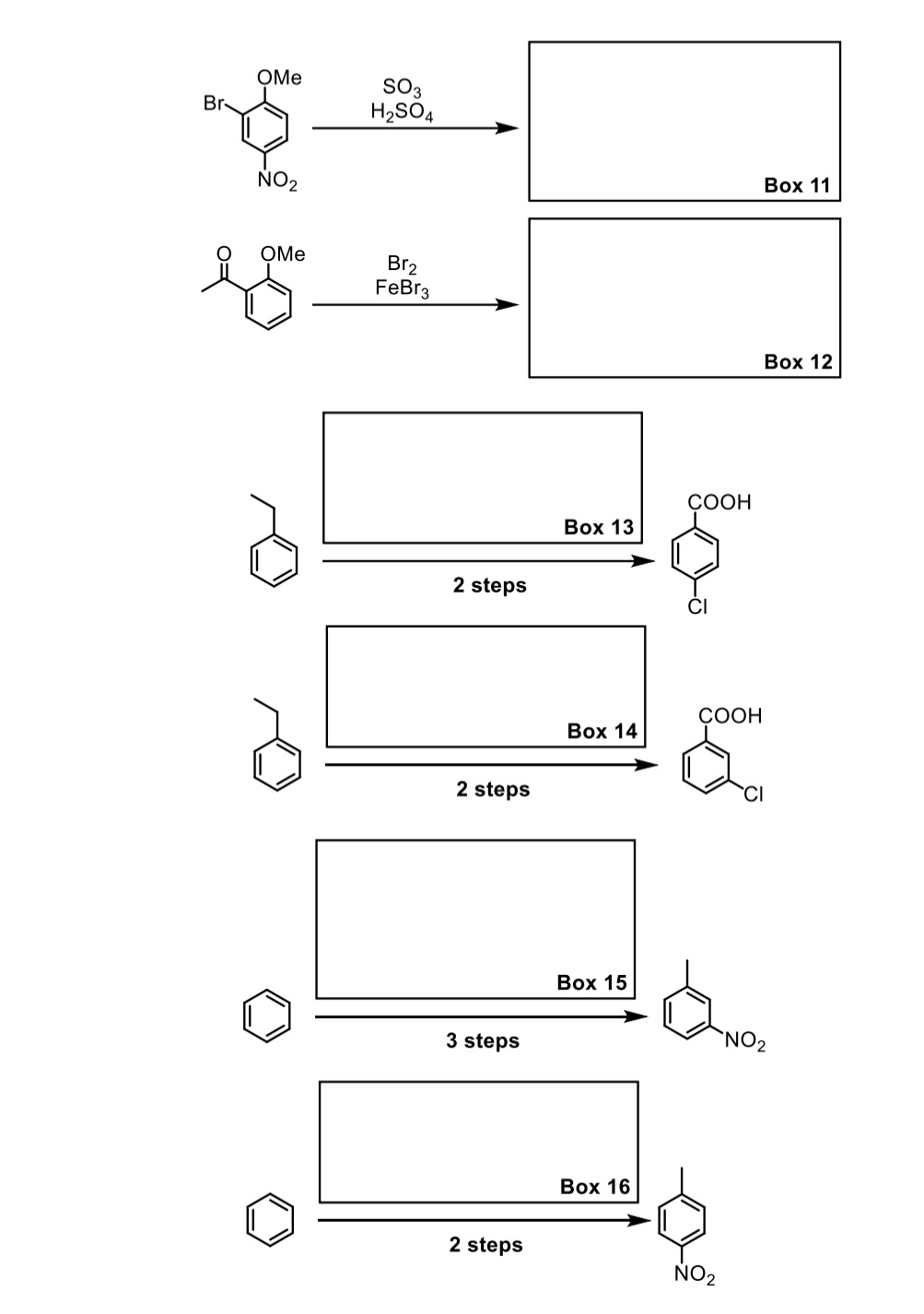 Solved by an EXPERT Complete the following synthetic schemes by filling | Chegg.com