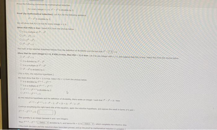 Tor every integer n≥0,7n−2n in d vickele by 3 . | Chegg.com