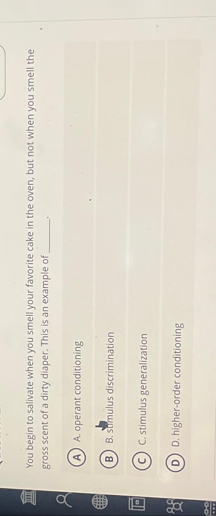 Solved You begin to salivate when you smell your favorite | Chegg.com