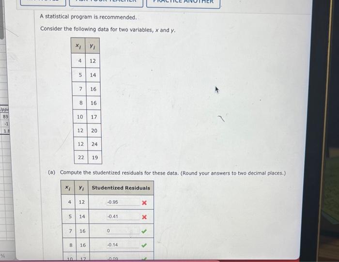 Solved A statistical program is recommended. Consider the | Chegg.com