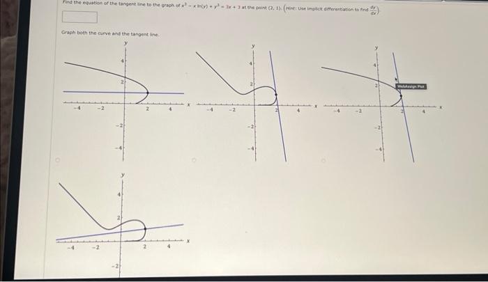 Solved Graph both the curve and the tanoent line. | Chegg.com
