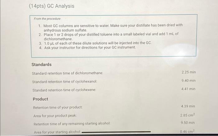 (14pts) GC Analysis From the procedure 1. Most GC | Chegg.com