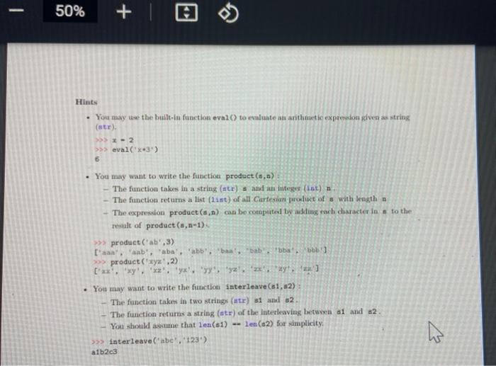 Solved This question is about a puzzle. We start with the | Chegg.com