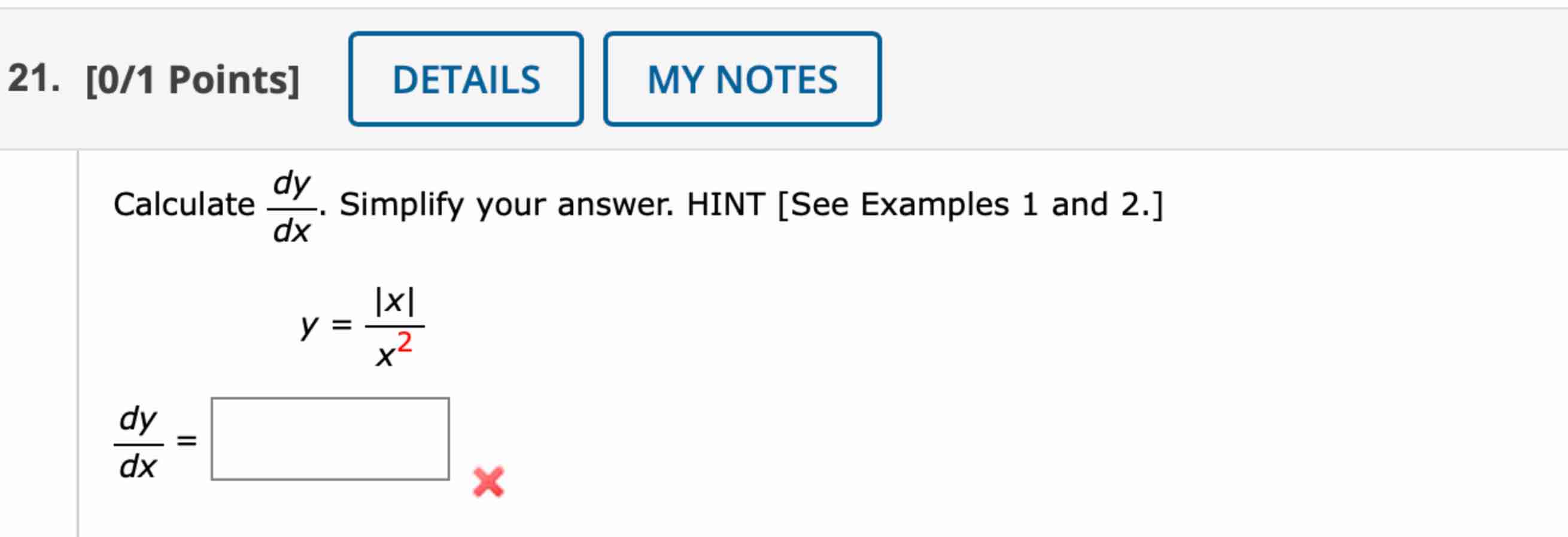 Solved Calculatedydx.Simplify your answer. HINT [See | Chegg.com