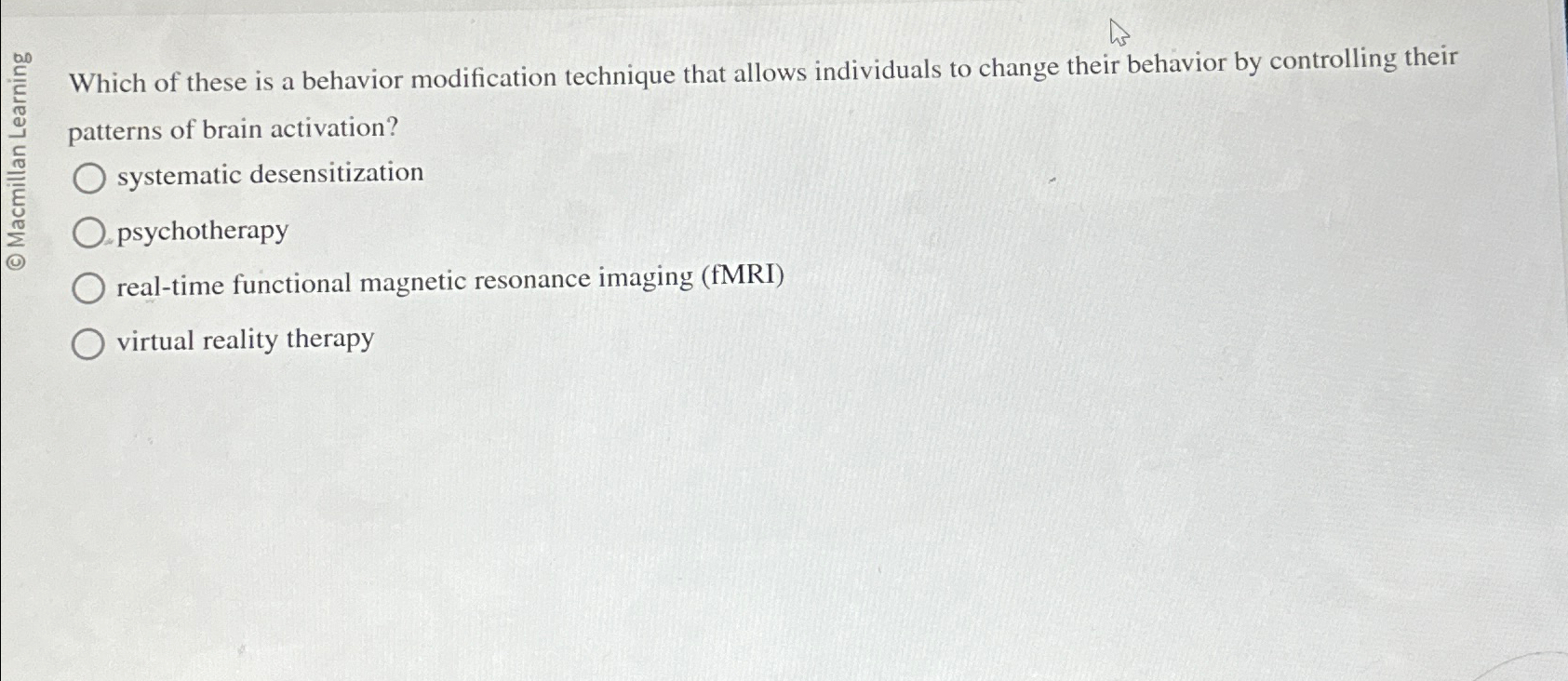 Solved Which of these is a behavior modification technique | Chegg.com