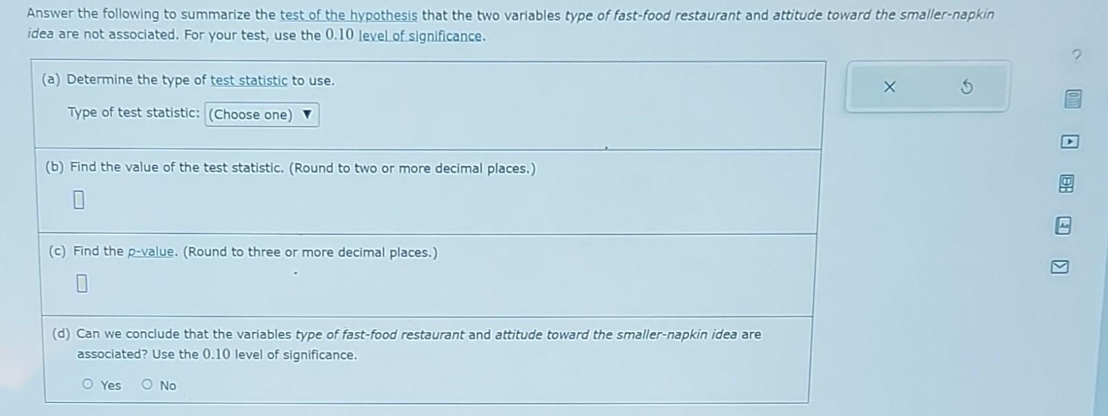 Solved Fast-food restaurants may be able to decrease yearly | Chegg.com