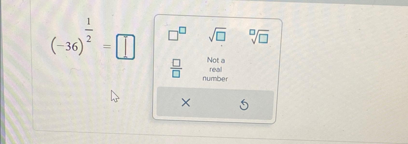 Solved (-36)12= | Chegg.com