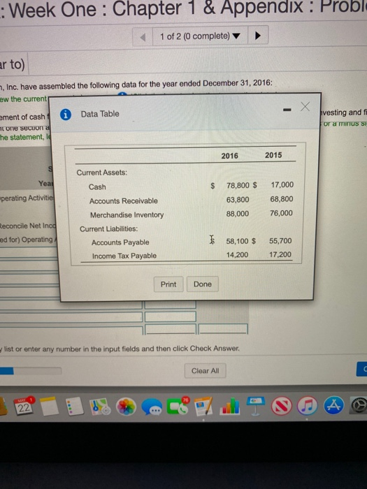 Solved : Week One : Chapter 1 & Appendix : Probl. 1 of 2 (0 | Chegg.com Solved : Week One : Chapter 1 & Appendix : Probl. 1 of 2 (0 | Chegg.com