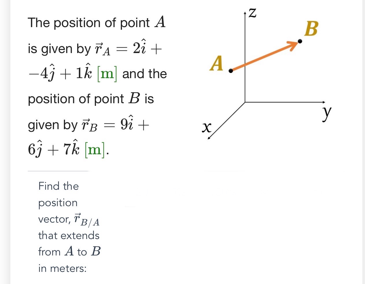 Solved The position of point Ais given by | Chegg.com