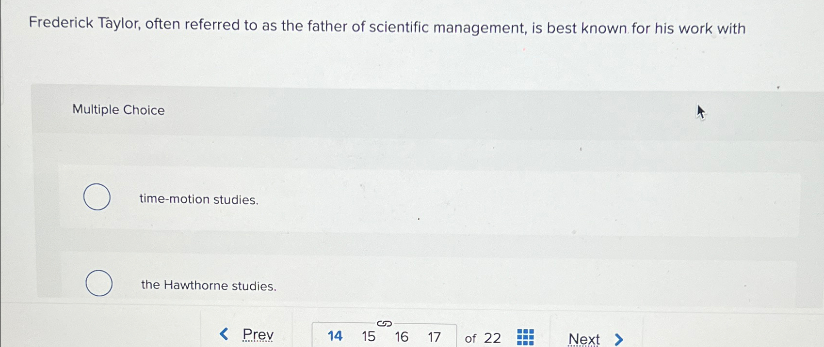Solved Frederick Taylor, often referred to as the father of | Chegg.com