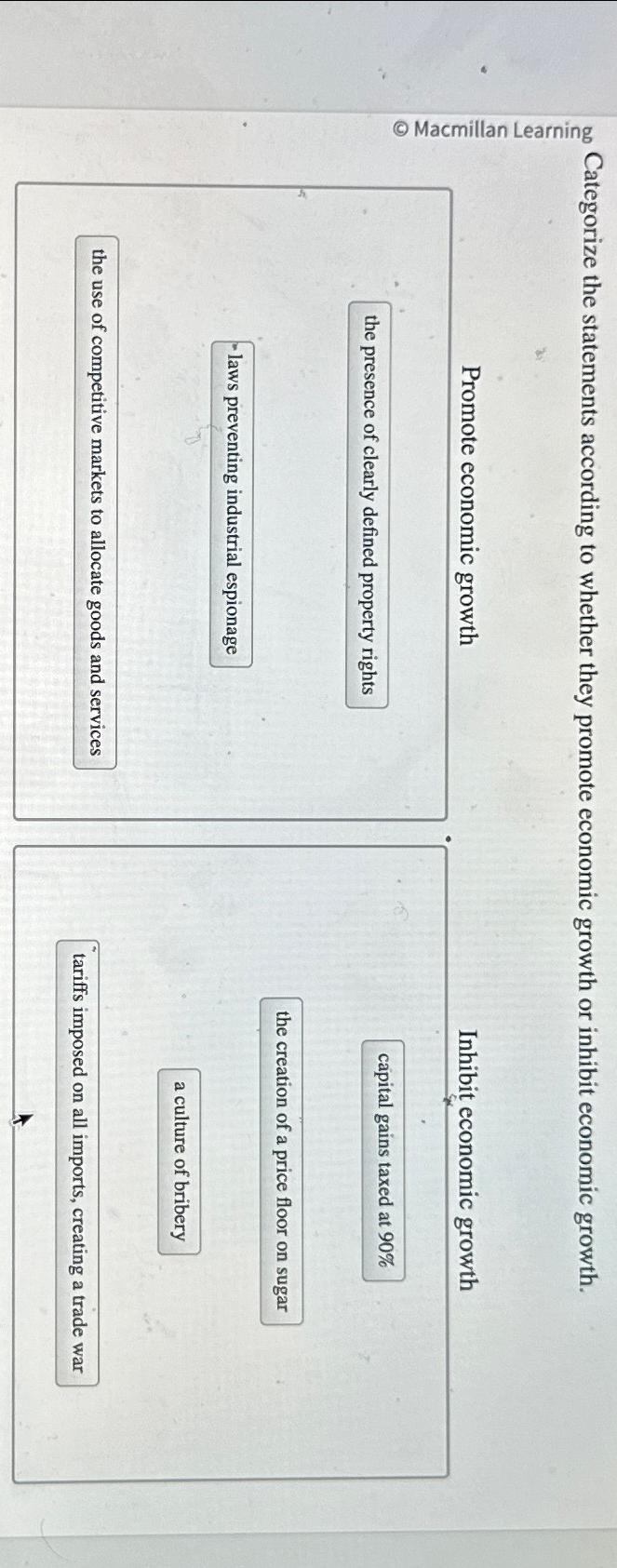 Solved Categorize the statements according to whether they | Chegg.com