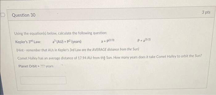 Solved Comet Halley has an average distance of 17.94 AU from | Chegg.com Solved Comet Halley has an average distance of 17.94 AU from | Chegg.com