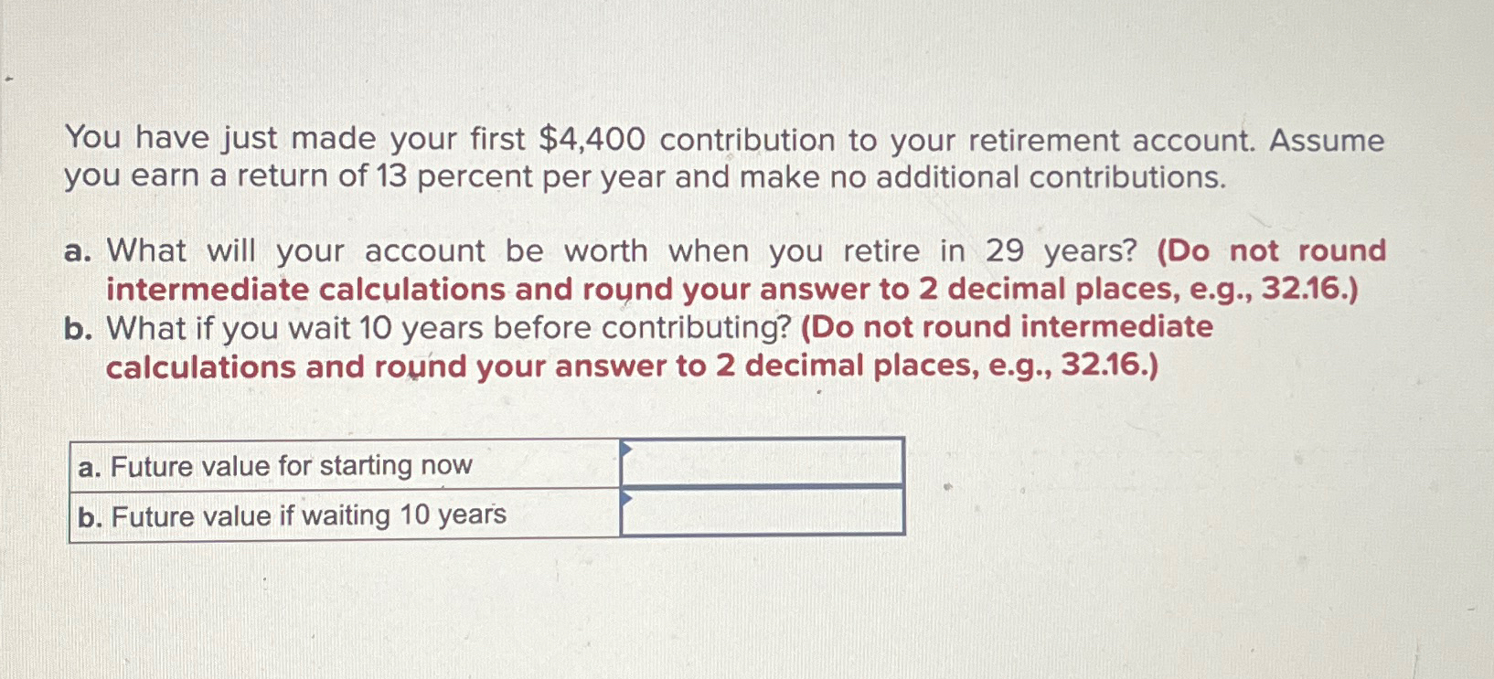 Solved You have just made your first $4,400 ﻿contribution to | Chegg.com