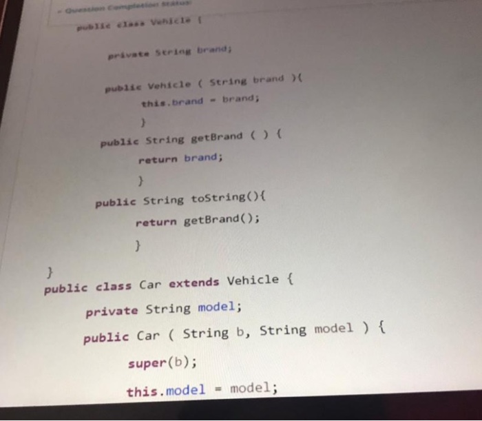 Solved Question 4 Examine the following code and answer the | Chegg.com