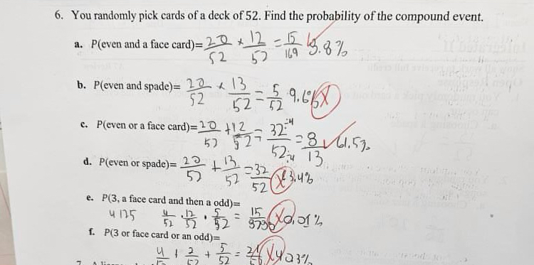 Solved You randomly pick cards of a deck of 52. ﻿Find the | Chegg.com