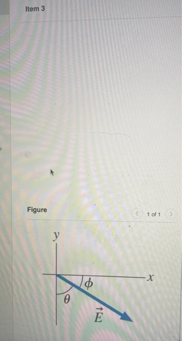 Solved Item 3 FigureWhat is the x-component of vector E in | Chegg.com