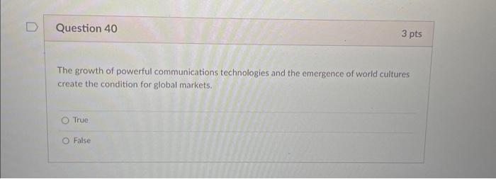 Solved The growth of powerful communications technologies | Chegg.com