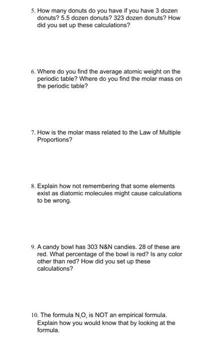 Solved 5. How many donuts do you have if you have 3 dozen | Chegg.com