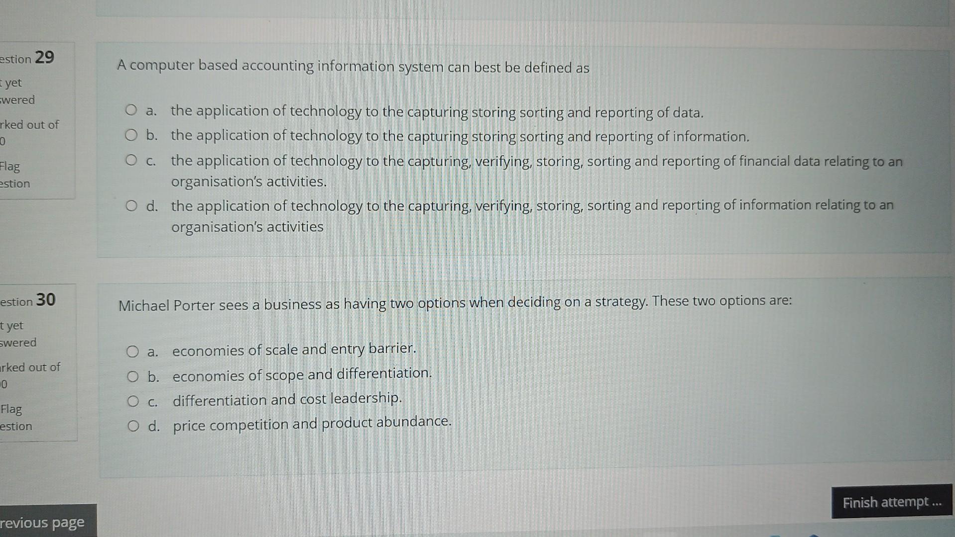 Solved A Computer Based Accounting Information System Can