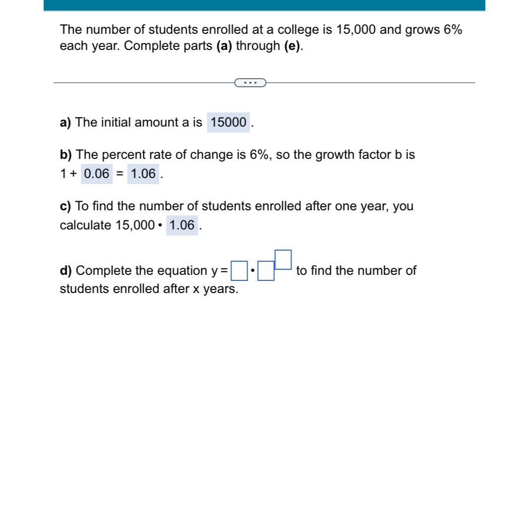 Solved The number of students enrolled at a college is | Chegg.com