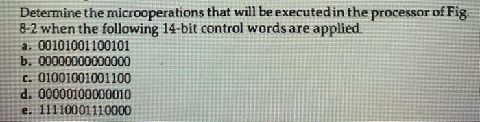 Solved Determine the microoperations that will be executed | Chegg.com