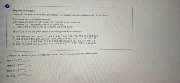 Solved Required information Each of 16 students measured the | Chegg.com